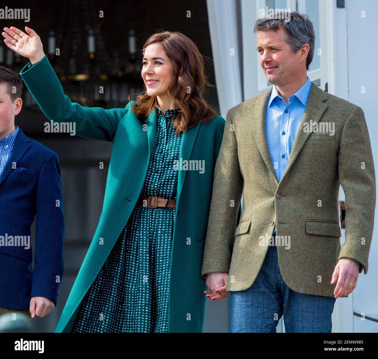 Crown Prince Frederik and Crown Princess Mary during the celebrations ...