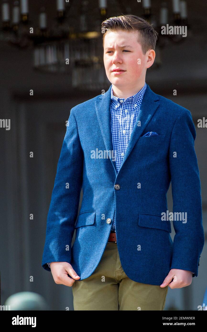 Prince Christian of Denmark during the celebrations of Queen Margarethe ...