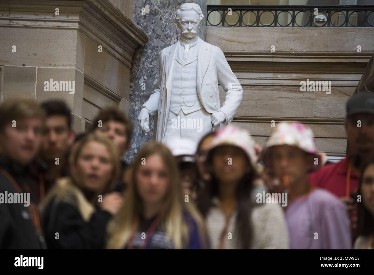 UNITED STATES - APRIL 16: A statue of Uriah Milton Rose of Arkansas is ...