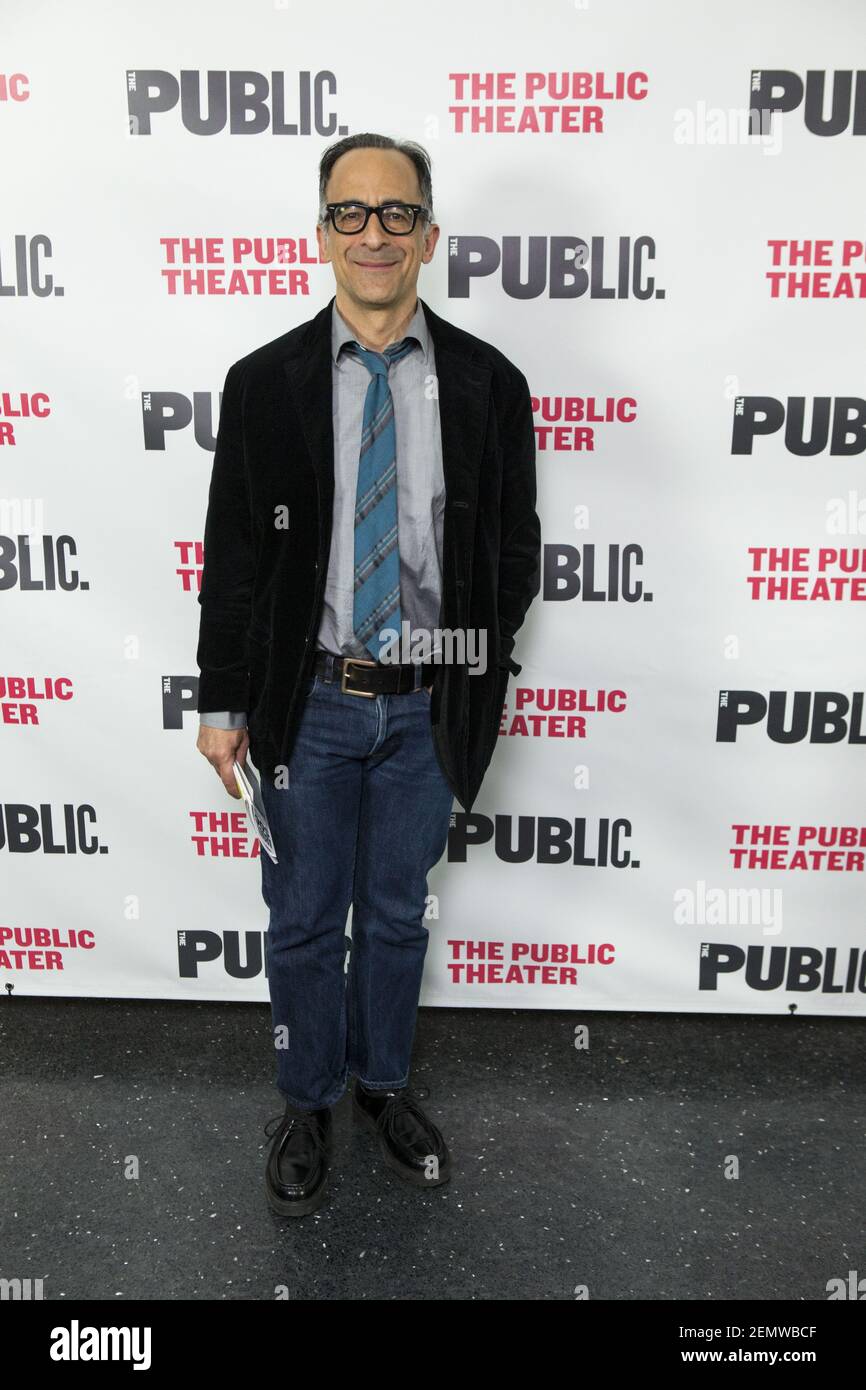 David Pittu attending the opening night of the Public Theaters ...