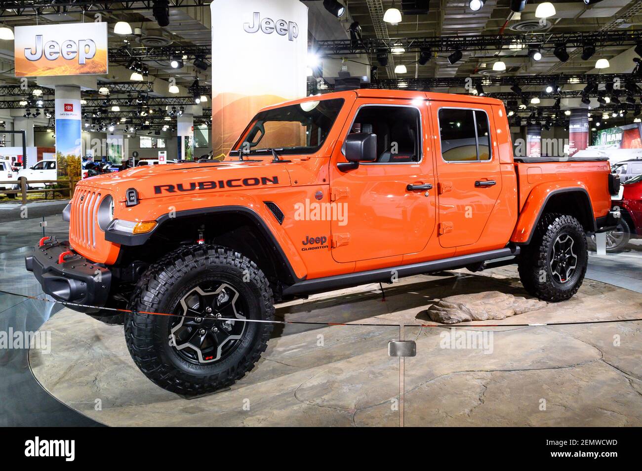 Jeep Gladiator Rubicon at the New York International Auto Show at the ...