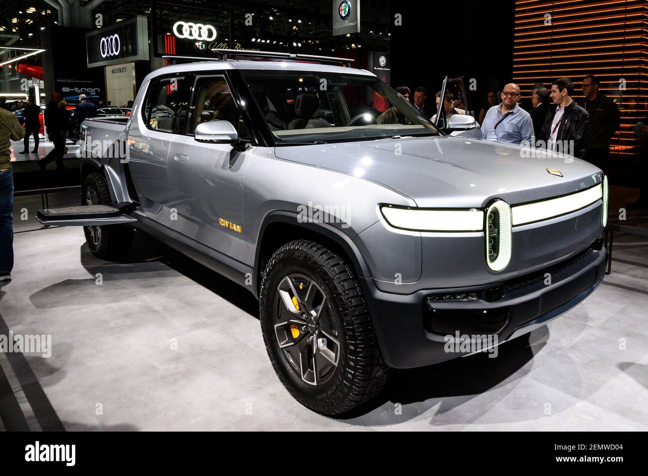 Rivian R1T at the New York International Auto Show at the Jacob K ...