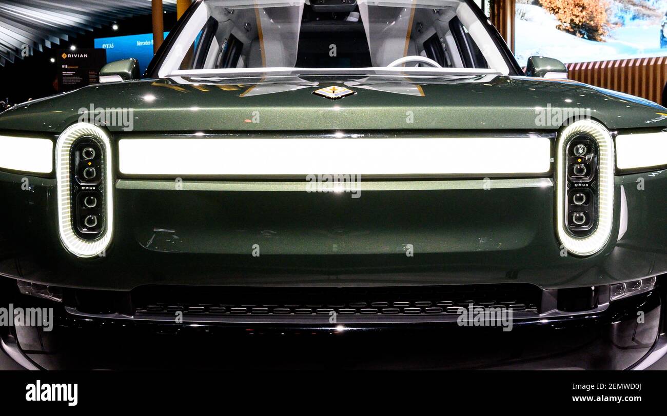 Rivian R1S at the New York International Auto Show at the Jacob K ...