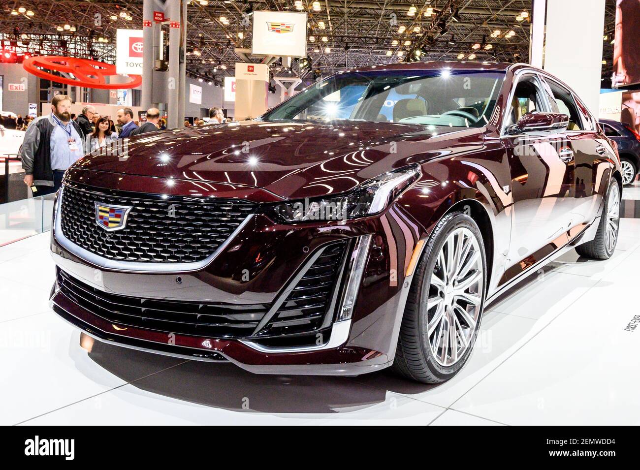 Cadillac CT5 seen at the New York International Auto Show at the Jacob K. Javits Convention ...