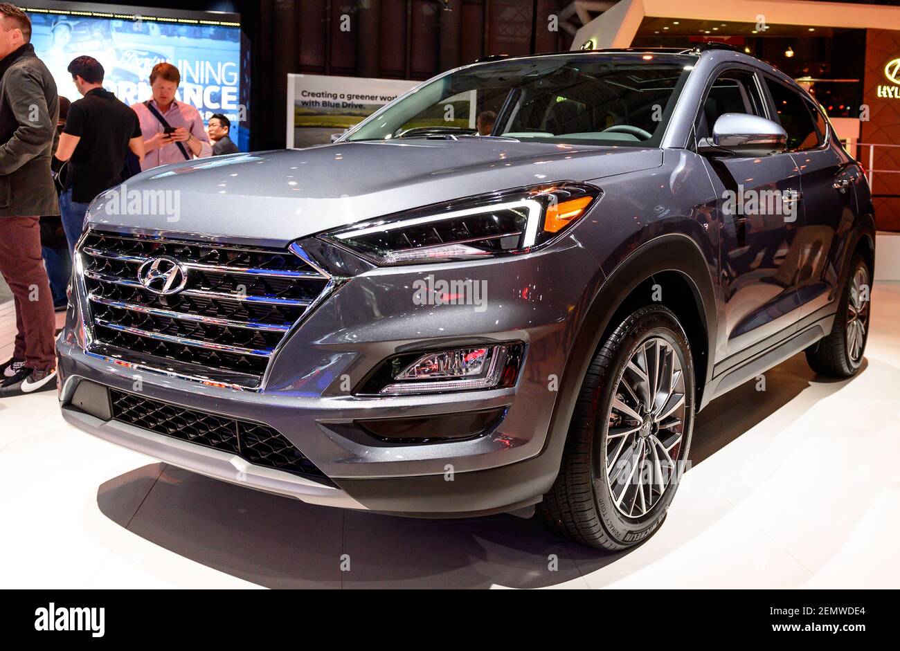 Hyundai Tucson seen at the New York International Auto Show at the ...