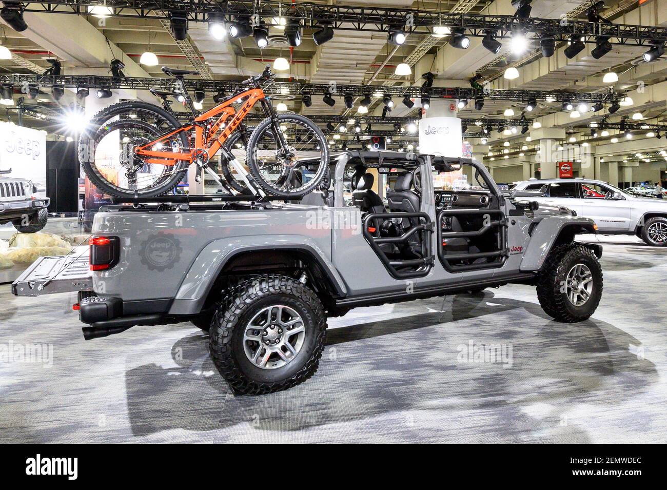 Jeep Gladiator Rubicon seen at the New York International Auto Show at ...
