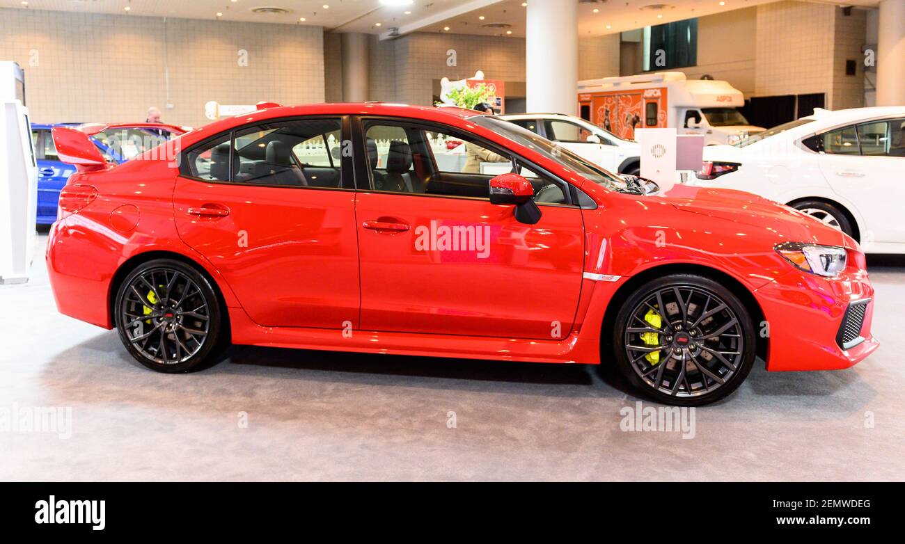 Subaru WRX STI seen at the New York International Auto Show at the ...