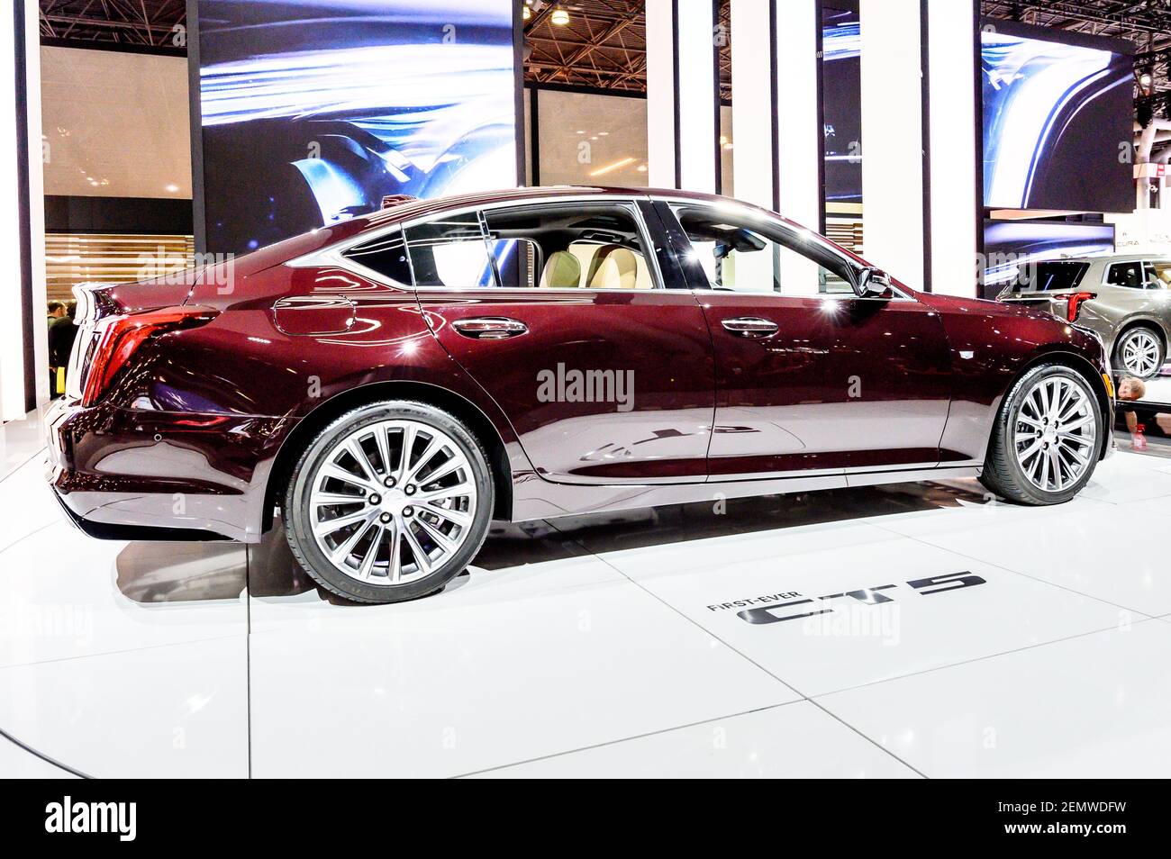 Cadillac CT5 seen at the New York International Auto Show at the Jacob ...