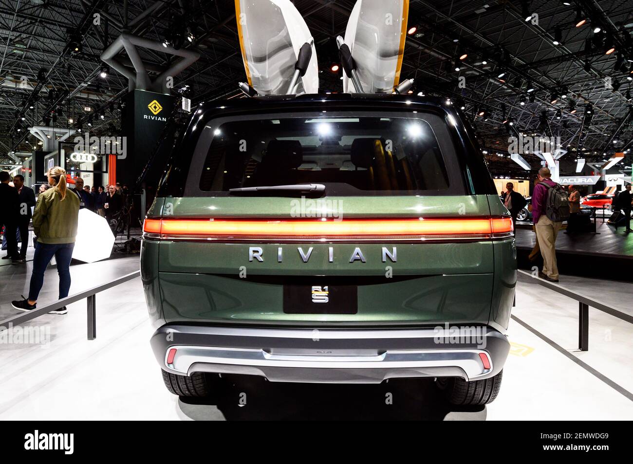 Rivian R1S seen at the New York International Auto Show at the Jacob K ...