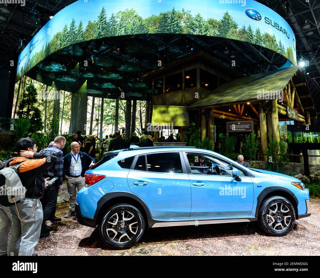 Subaru Crosstrek Hybrid seen at the New York International Auto Show at ...
