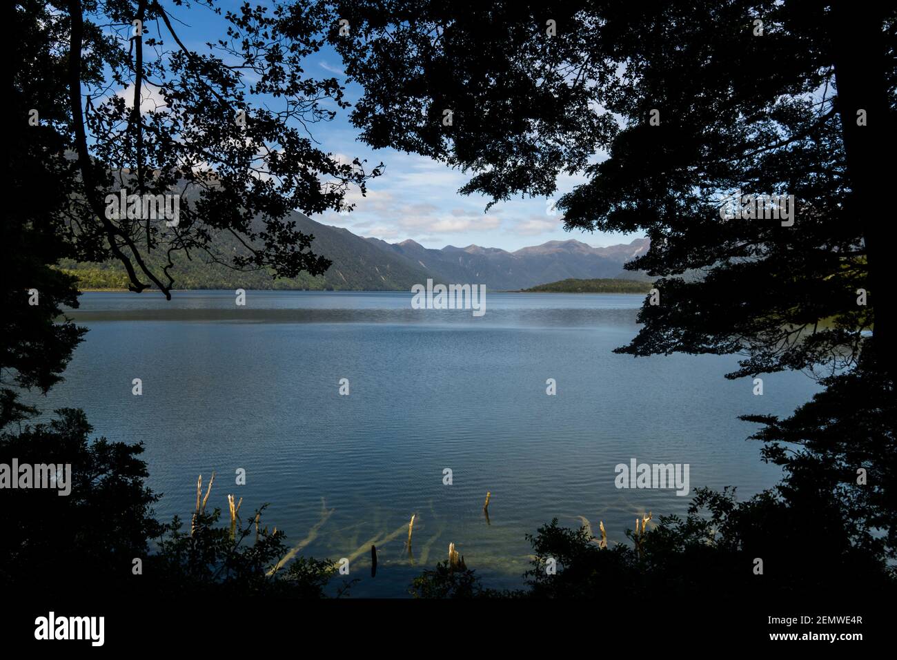 Lake Te Anau Stock Photo - Alamy