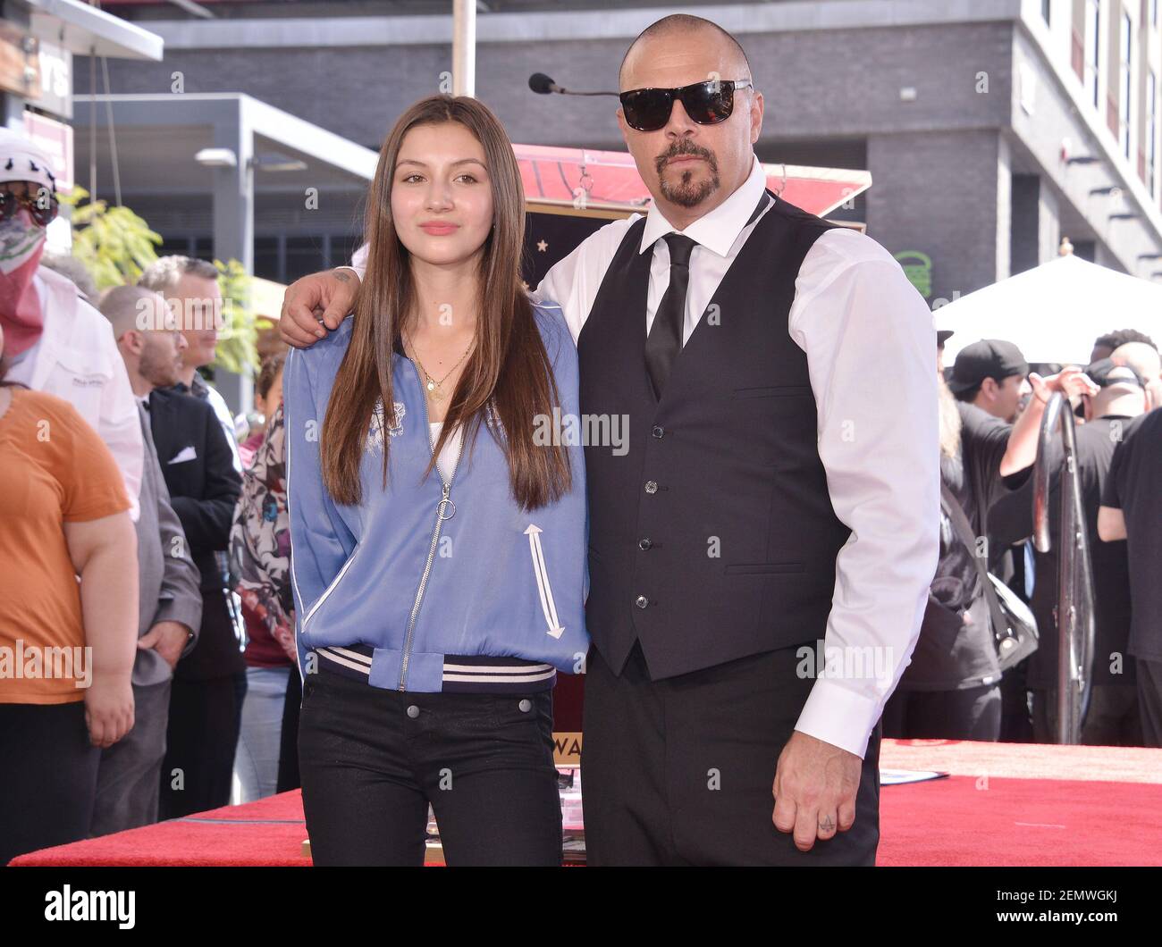 DJ Muggs and Daughter at the Cypress Hill Star On The Hollywood Walk Of ...