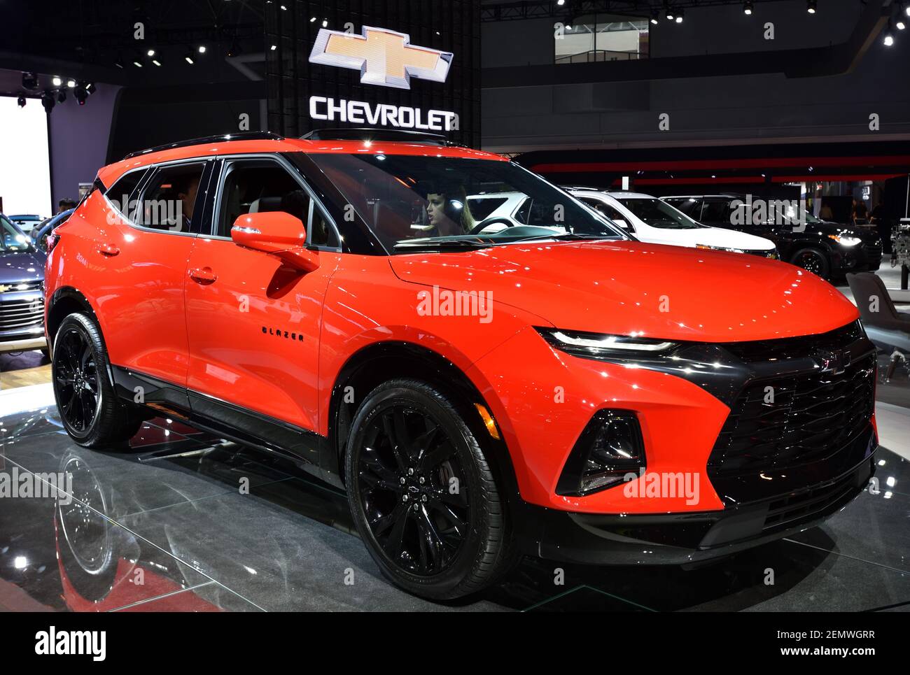 2019 Chevrolet Blazer RS on display at the 2019 New York International ...