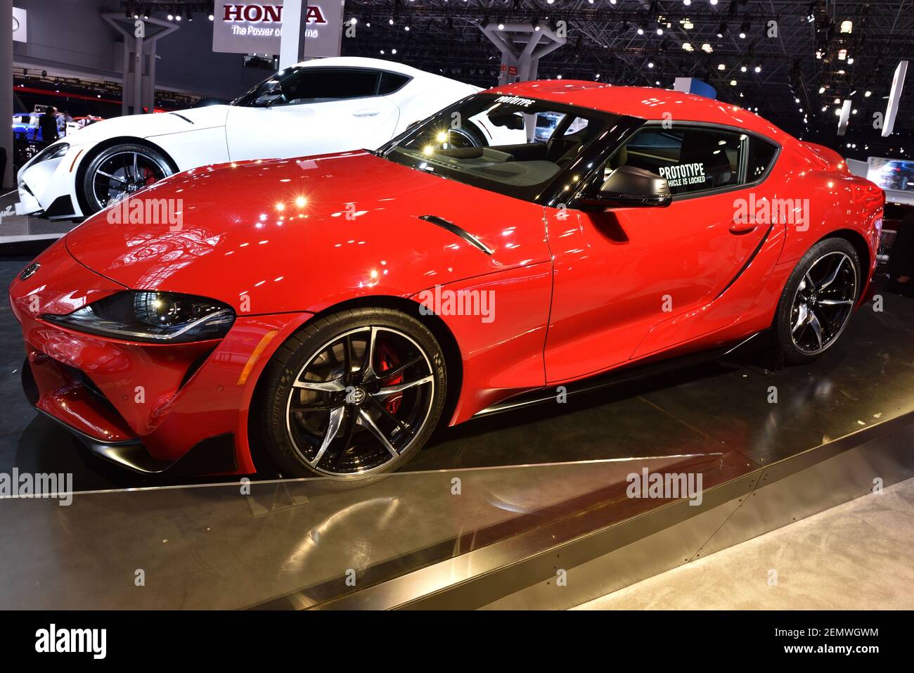 Toyota Supra prototype on display at the 2019 New York International ...
