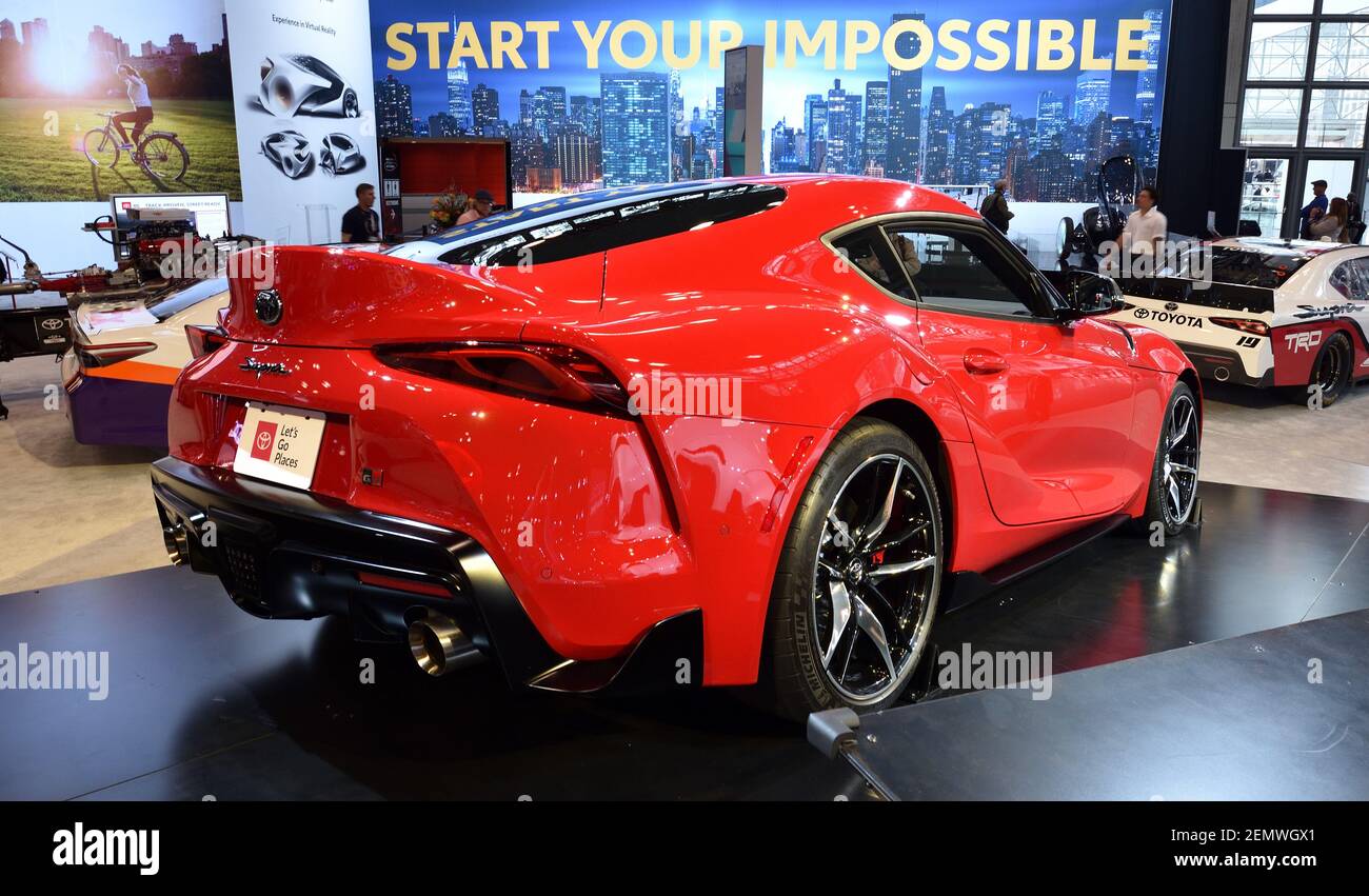 Toyota Supra prototype on display at the 2019 New York International ...