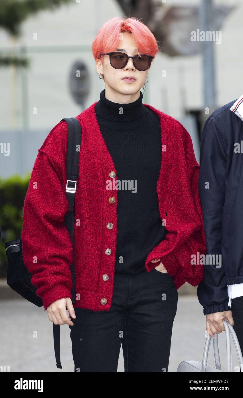 South Korean K-Pop boys band BTS (Bangtan Boys), arrived photocall for ...