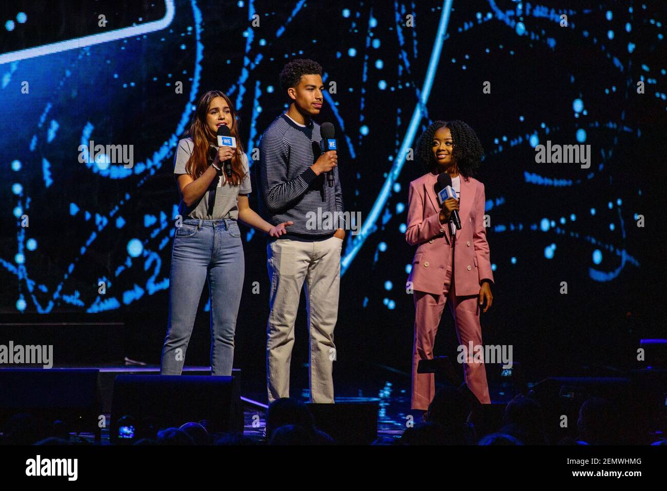 TACOMA, WA - APRIL 18: Actors Bailee Madison, Marcus Scribner, and Skai ...