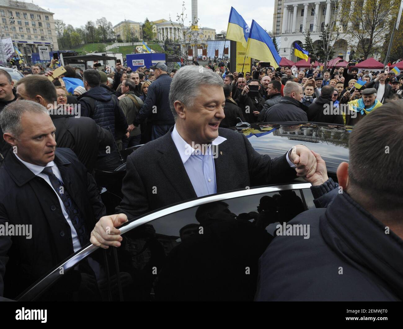 Ukraine's President and presidential candidate Petro Poroshenko seen ...