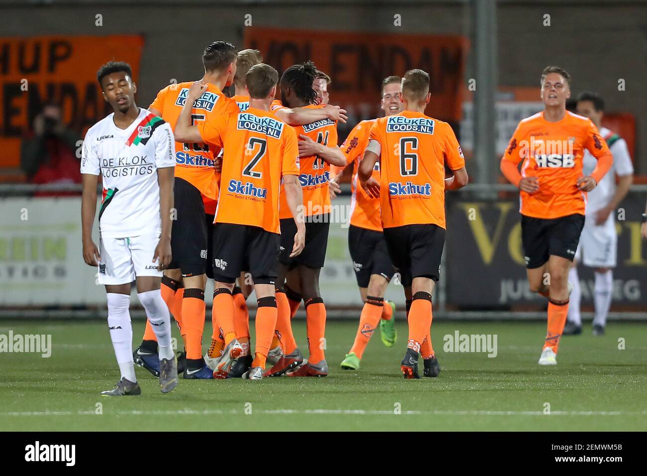 VOLENDAM, 19-04-2019 , Dutch Football , Kras Stadion , season 2018 / ...