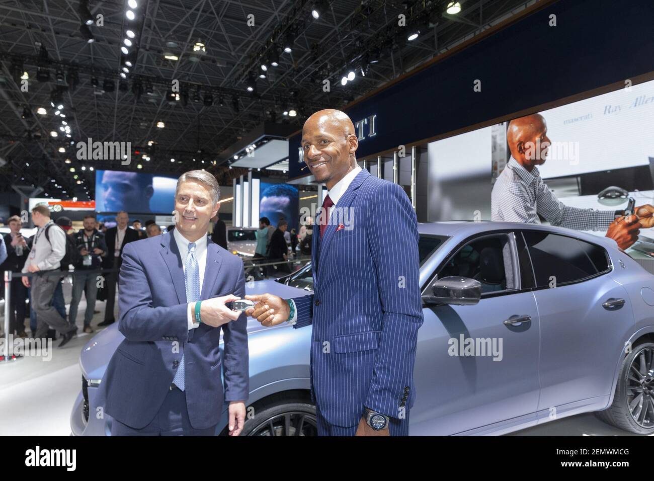 Ray Allen attends presentation of Mazerati Levante SUV at 2019 New York ...