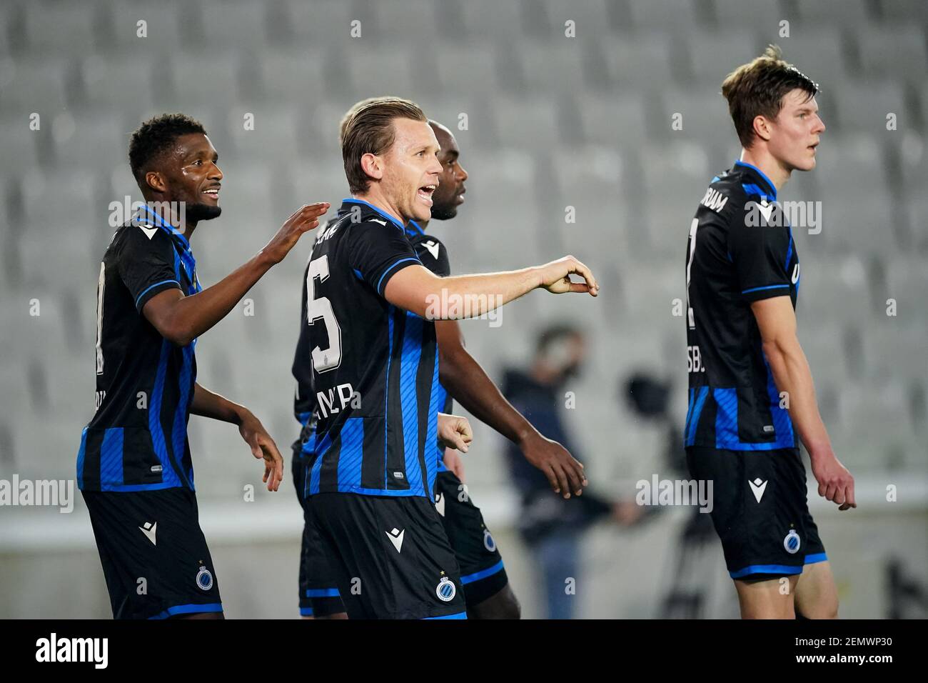 BRUGES, BELGIUM - FEBRUARY 22: Ruud Vormer of Club Brugge during the ...