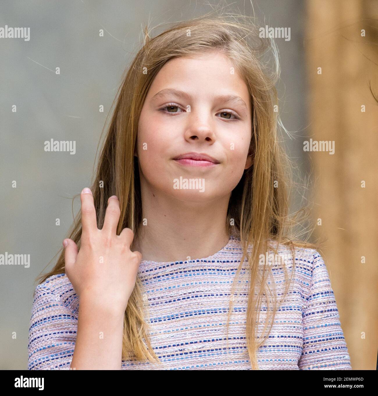 Infanta Sofia, Princess Sofia of Spain during the Easter Mass 2019 at ...