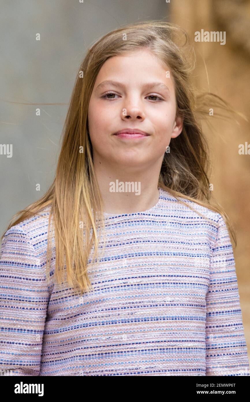 Infanta Sofia, Princess Sofia of Spain during the Easter Mass 2019 at ...