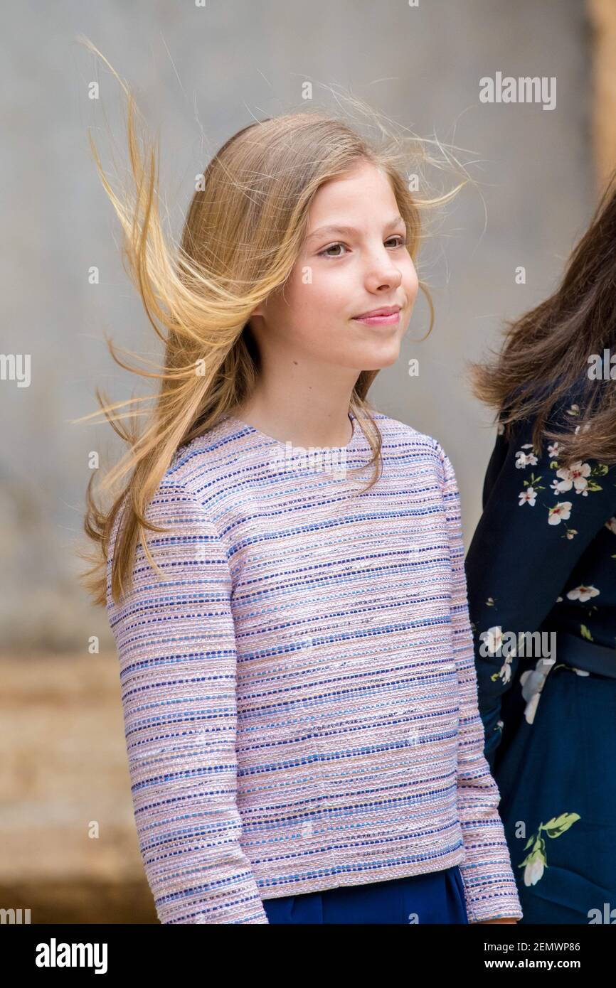 Infanta Sofia, Princess Sofia of Spain during the Easter Mass 2019 at ...