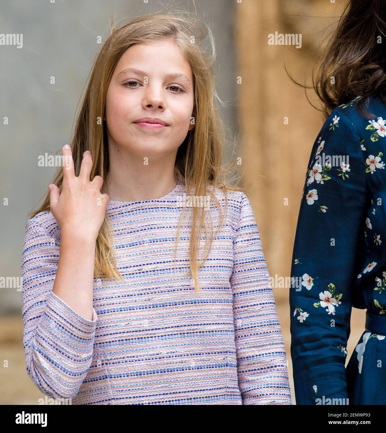 Infanta Sofia, Princess Sofia of Spain during the Easter Mass 2019 at ...