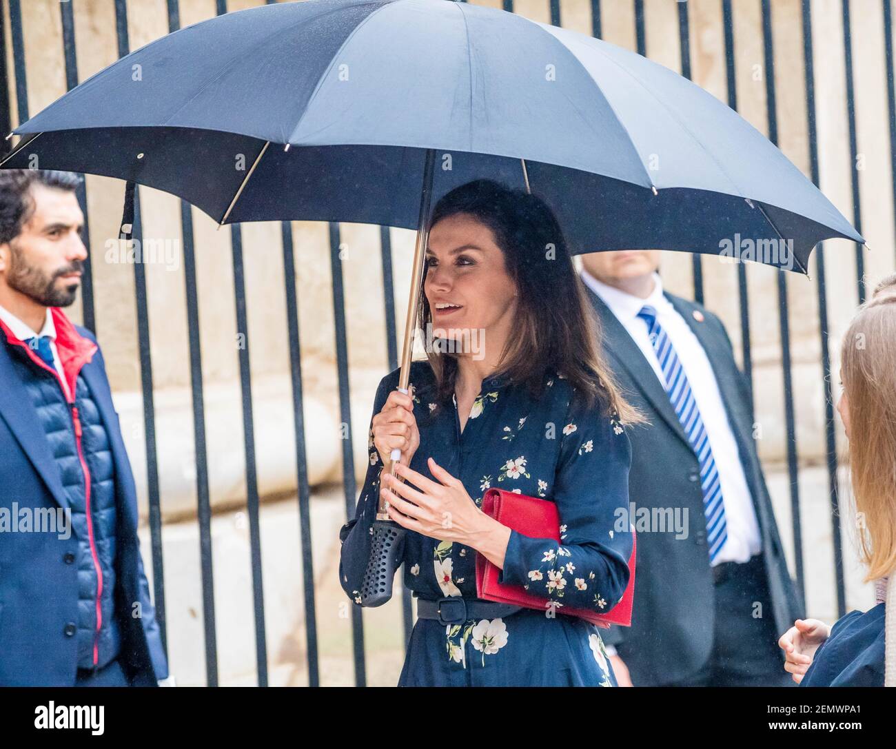 Queen Letizia during the Easter Mass 2019 at the Cathedral of Palma de ...