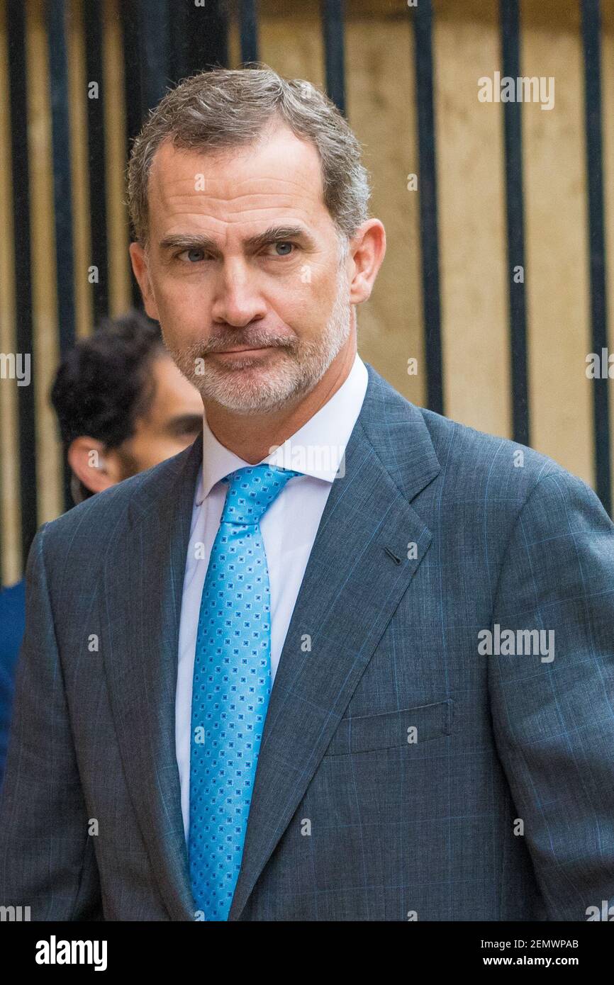 King Felipe VI of Spain during the Easter Mass 2019 at the Cathedral of ...