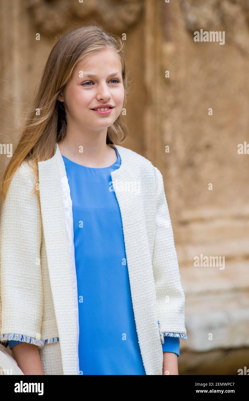 Crownprincess Leonor during the Easter Mass 2019 at the Cathedral of ...