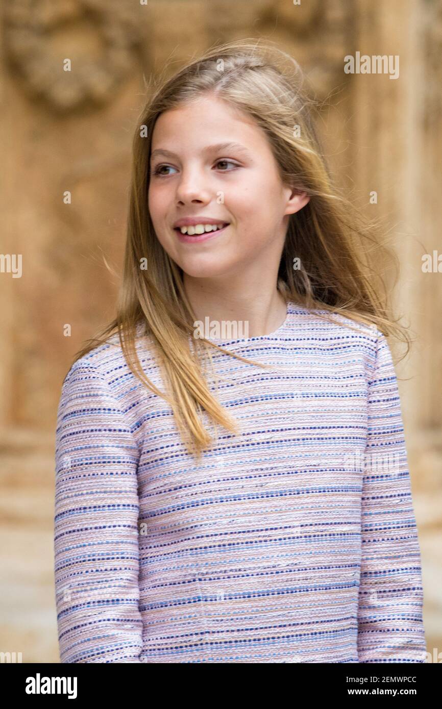 Infanta Sofia, Princess Sofia of Spain during the Easter Mass 2019 at ...