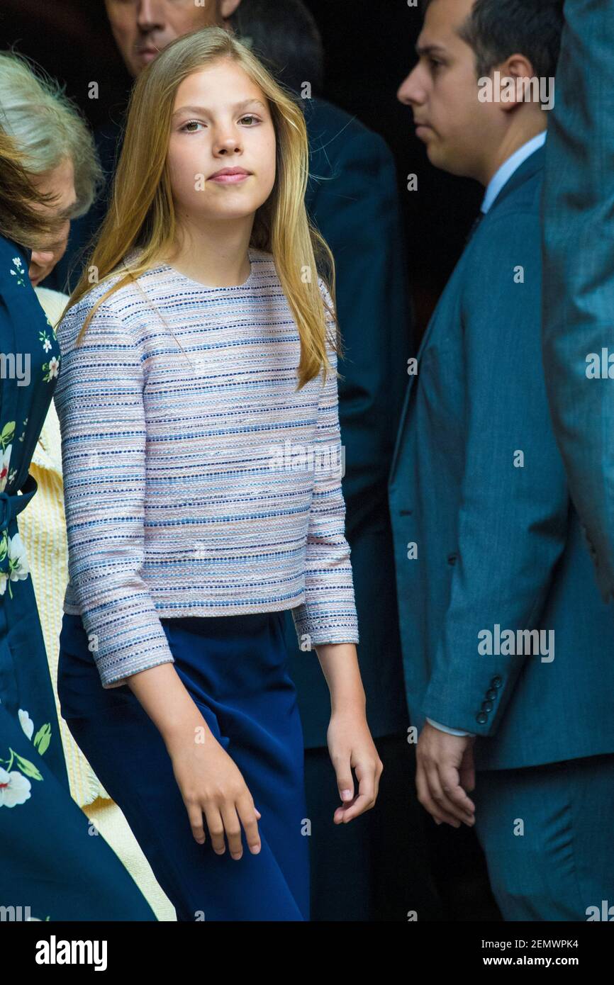 Infanta Sofia, Princess Sofia of Spain during the Easter Mass 2019 at ...