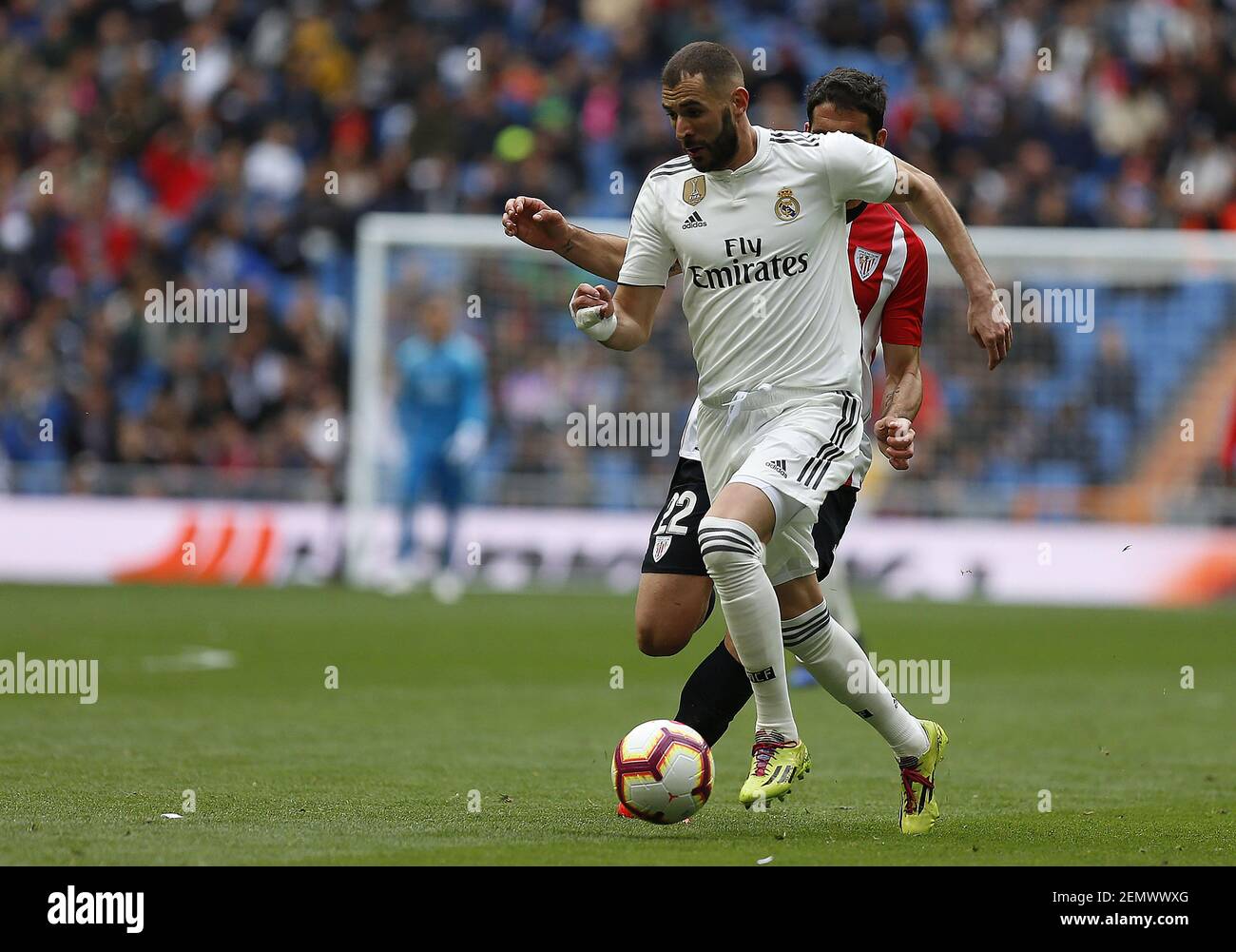 Real Madrid CF's Karim Benzema during La Liga match in Madrid, Spain on ...