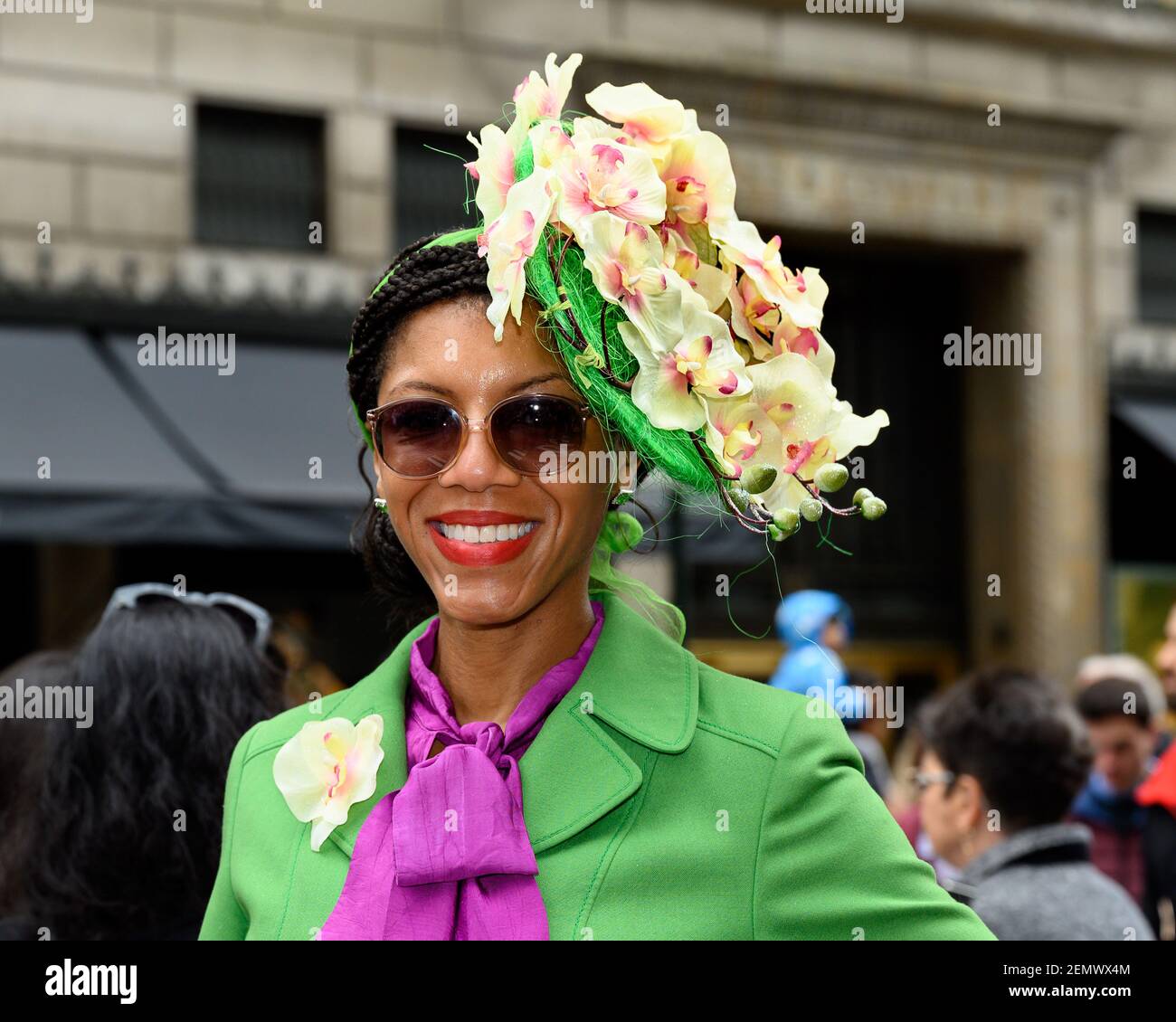 Easter Bonnet parade on Fifth Avenue in midtown Manhattan in New York ...