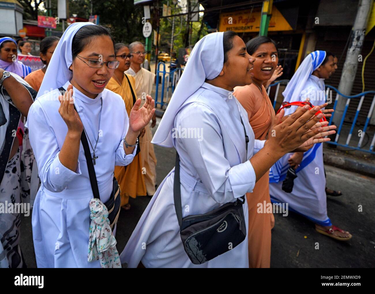 Nuns from the Missionaries of Charity, the global order of nuns founded ...