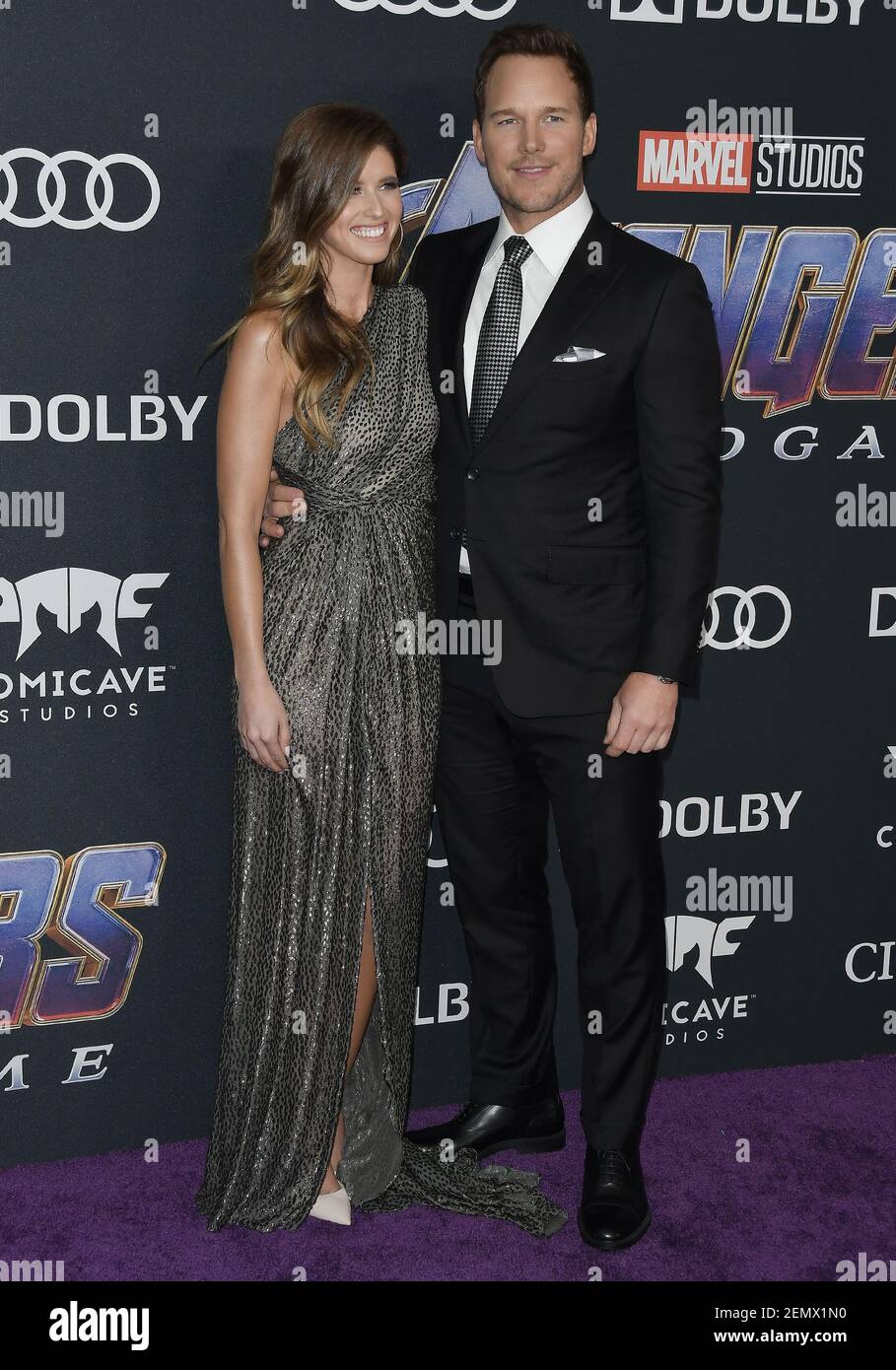 (L-R) Katherine Schwarzenegger and Chris Pratt at Marvel Studios' "Avengers: Endgame" World ...