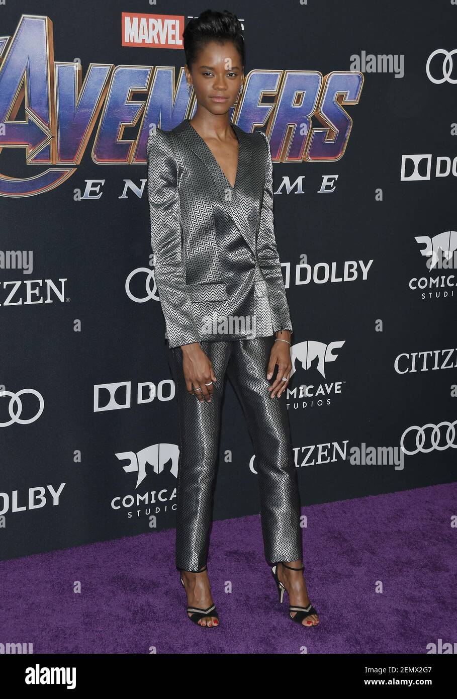 Letitia Wright arrives at Marvel Studios' "Avengers: Endgame" World ...