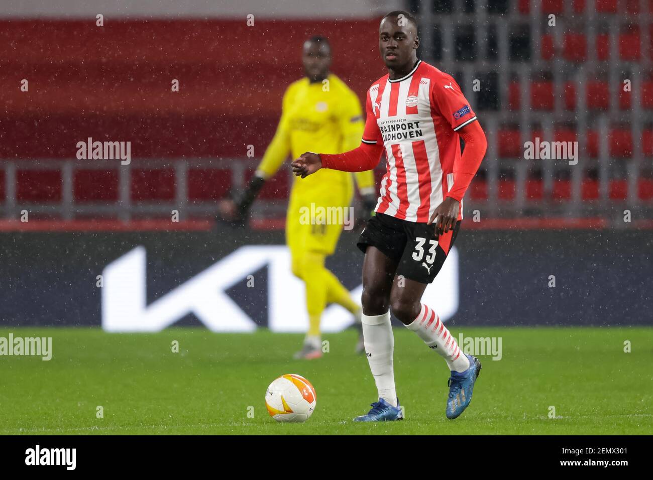 EINDHOVEN, NETHERLANDS - FEBRUARY 25: Jordan Teze of PSV during the ...