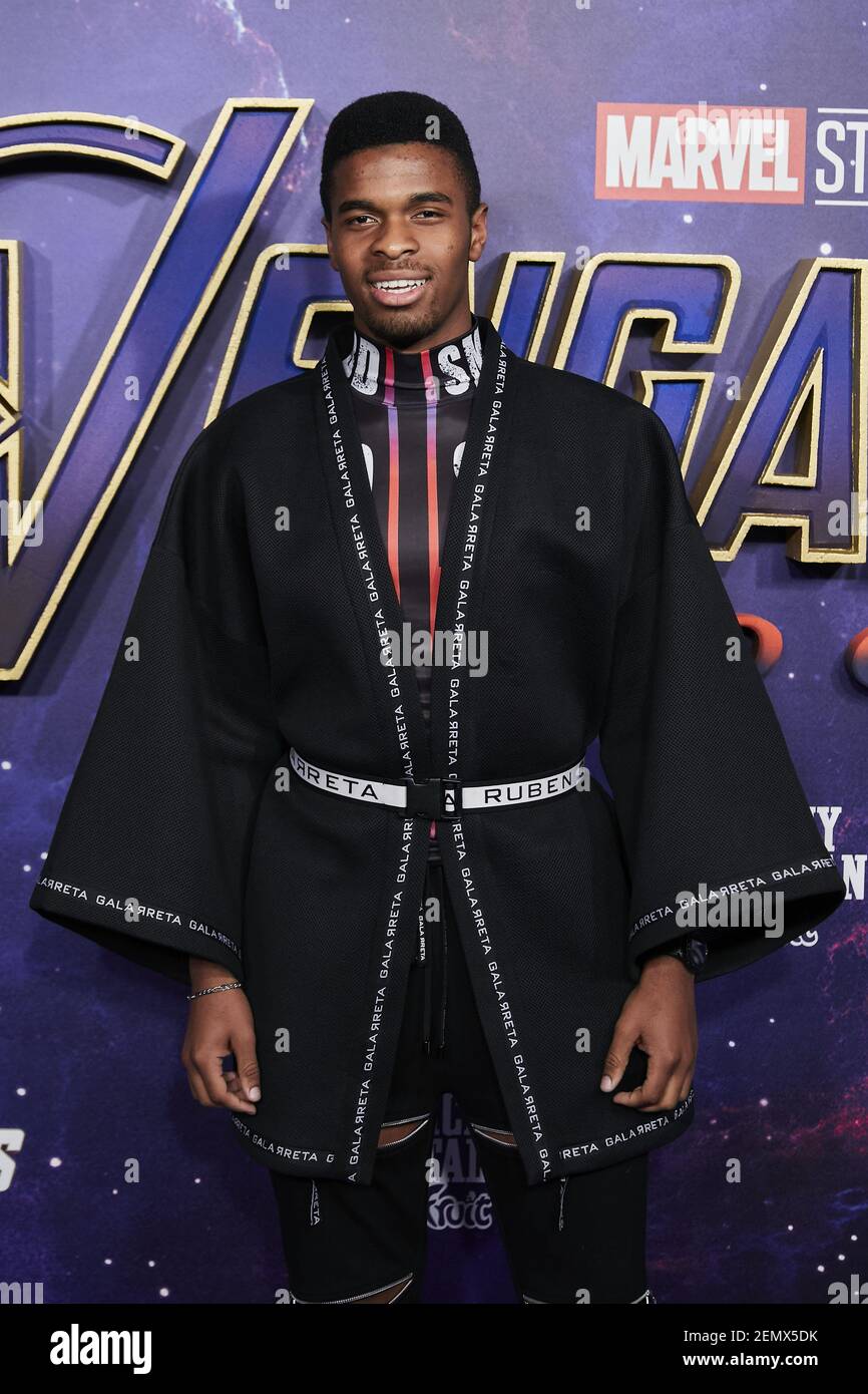 Famous attends to Avengers Endgame premiere at Capitol cinema in Madrid, Spain. April 23, 2019 ...