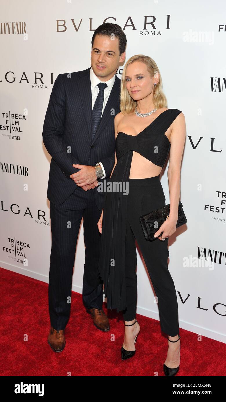 L-R: Bvlgari North America President Daniel Paltridge and actress Diane ...