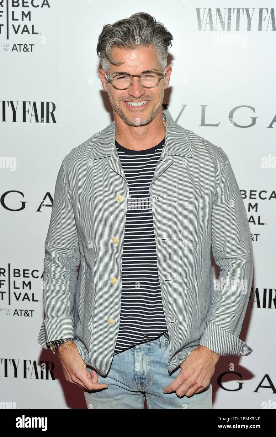 Model Eric Rutherford attends the Bvlgari world premiere of Celestial ...