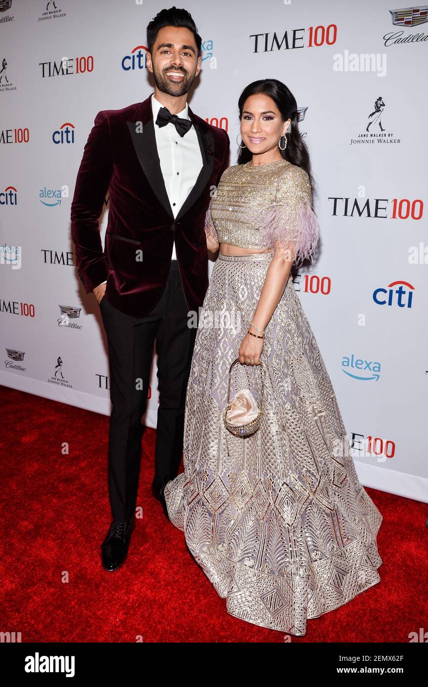 Hasan Minhaj, Beena Patel walking the red carpet at the 2019 Time 100 ...