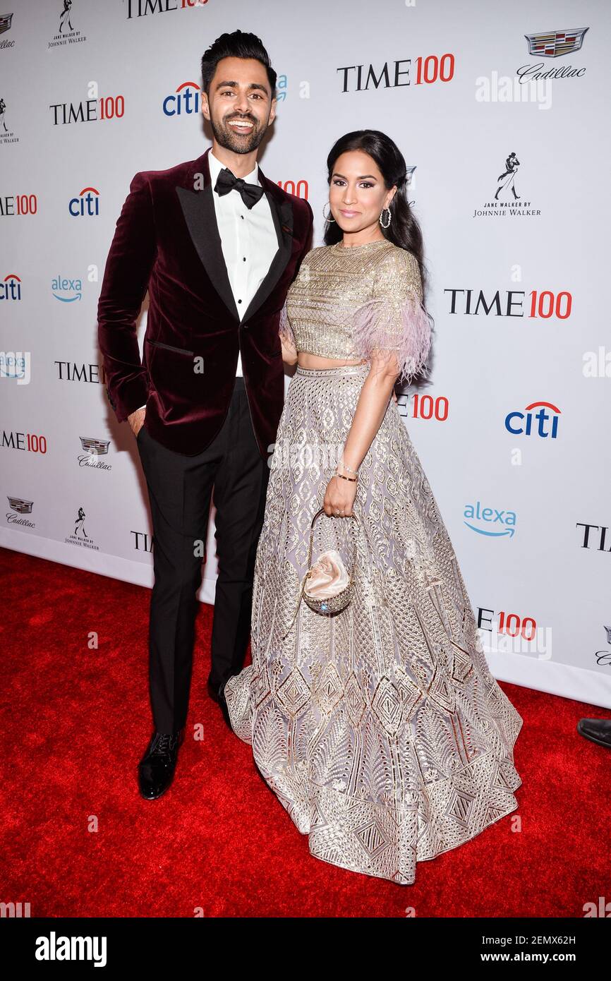 Hasan Minhaj, Beena Patel walking the red carpet at the 2019 Time 100 ...