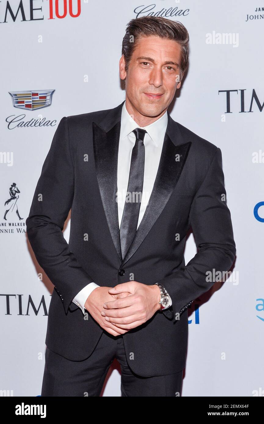 David Muir walking the red carpet at the 2019 Time 100 Most Influential ...