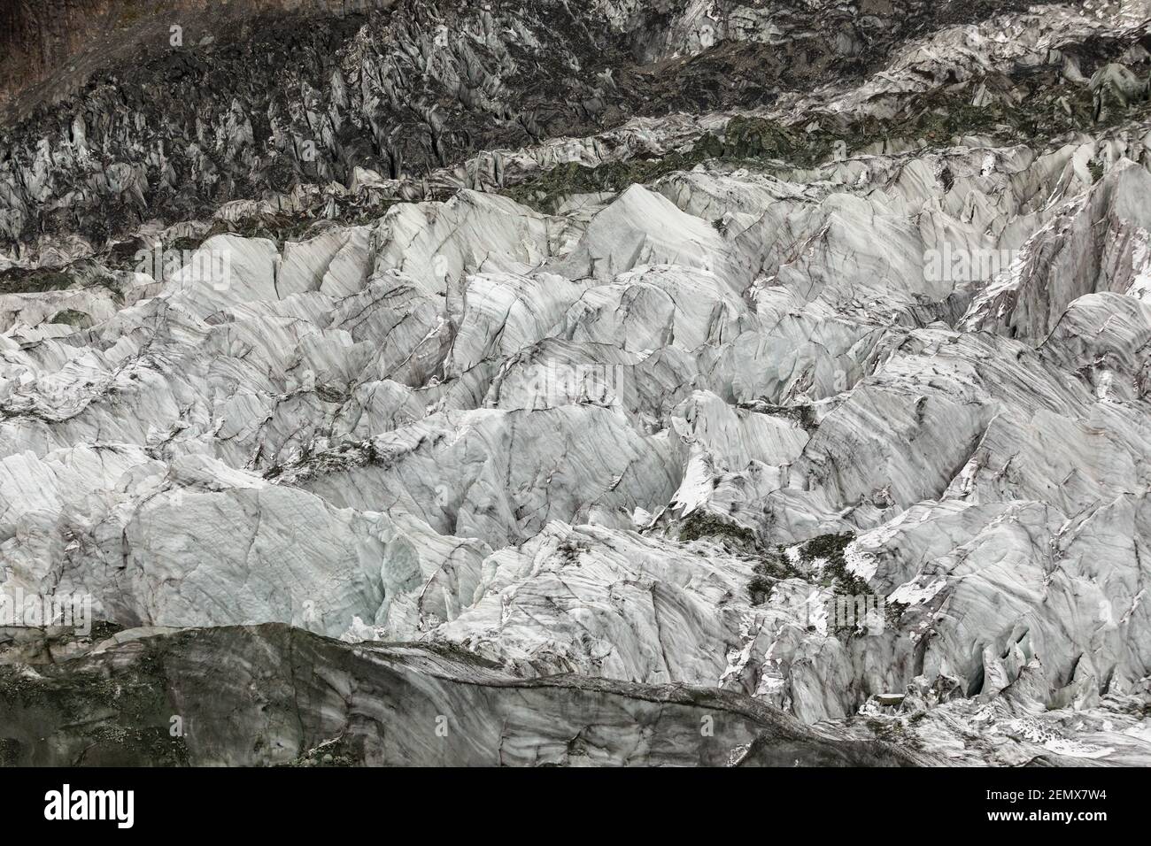 Massive glacier ice field in mountains Stock Photo - Alamy