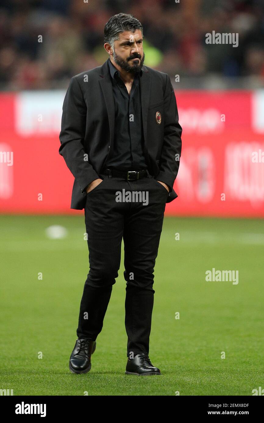 Gennaro Gattuso Coach of Ac Milan Milano 24-4-2019 Stadio Giuseppe ...