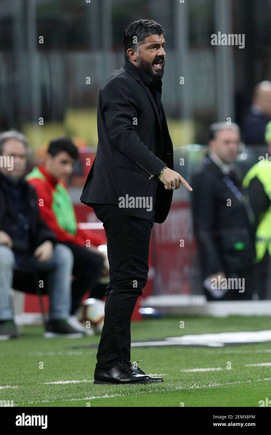 Gennaro Gattuso Coach of Ac Milan Milano 24-4-2019 Stadio Giuseppe ...