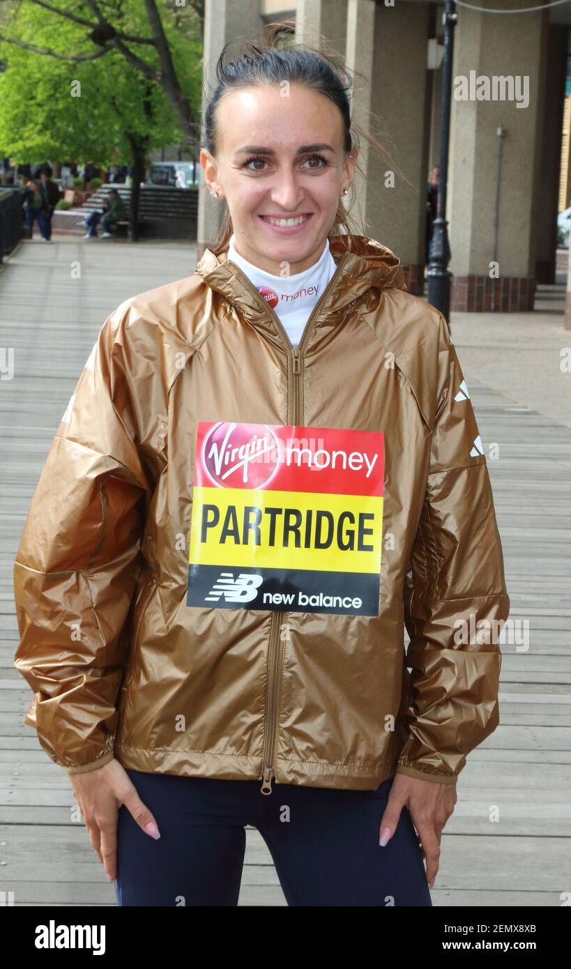 Lily Partridge at the British Runners Photocall for the London Marathon ...